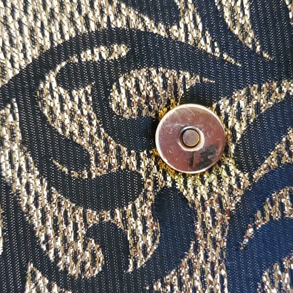 Genie | Bags | Vintage Genie Black And Gold Beaded Sequined Zipper ...